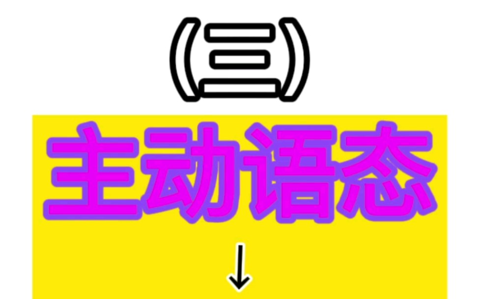 主动语态→被动语态