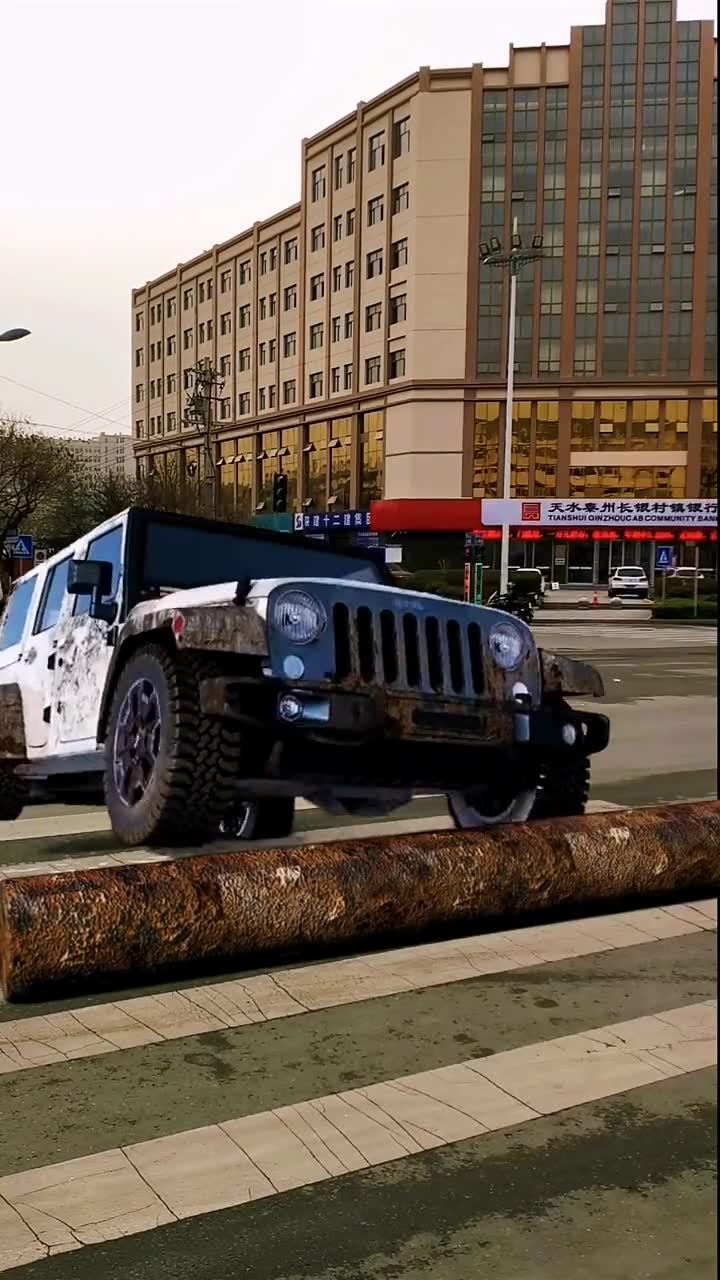 奇怪的人行横道,这辈子都没见过。