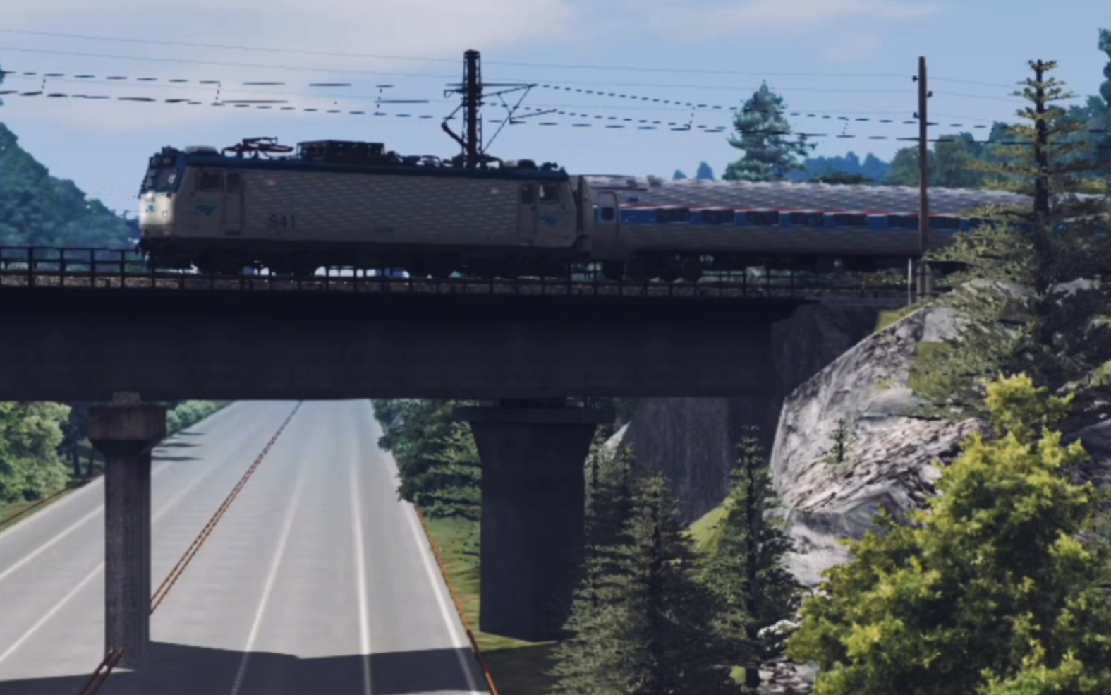 【模拟火车TS】跨洋通勤EMD AEM-7 Amtrak5借道成渝线