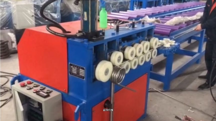 11轴盘管机 不锈钢换热器盘管 卷管机试机 数控液压打圈机