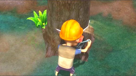 光头强砍树欺负鸟儿,遭报应了吧