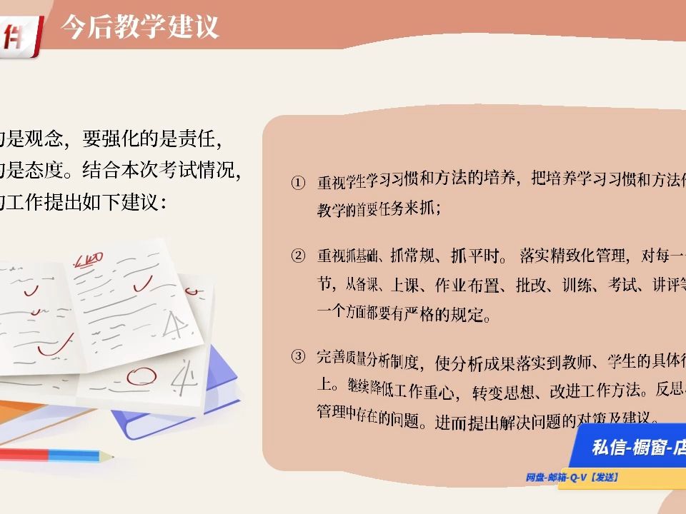 中小学期中期末考试成绩质量分析教研会PPT课件
