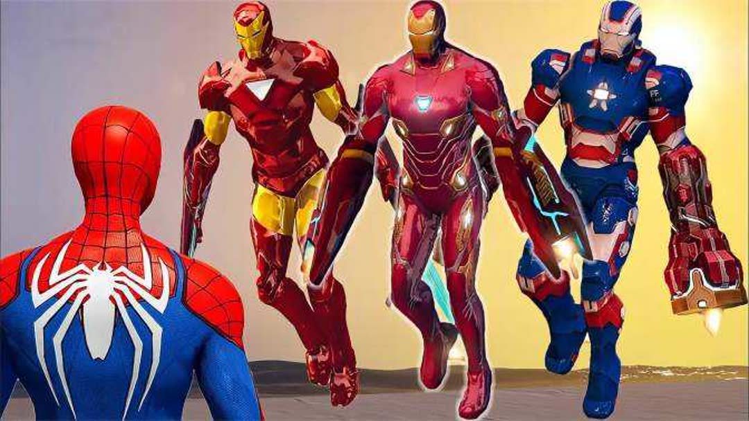 蜘蛛侠模拟器:蜘蛛侠VS超级英雄团,变形金刚都来帮钢铁侠!