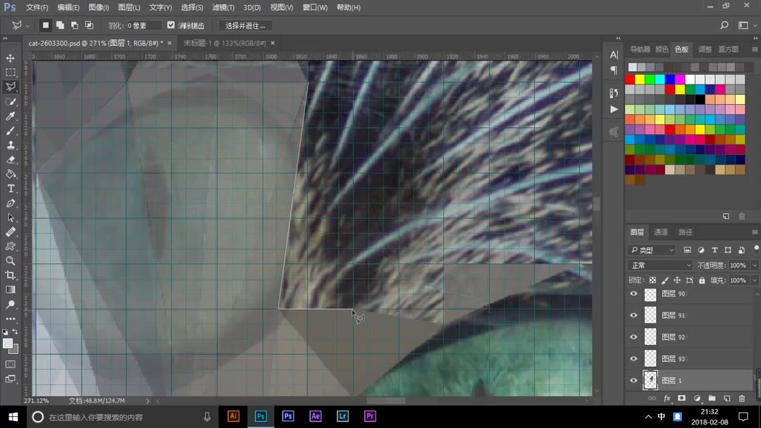 Photoshop视频教程第十一期—多边形动物肖像
