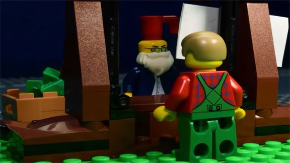 小鹏乐高定格动画-榴莲跌价的原因,连超人都抢着过来吃