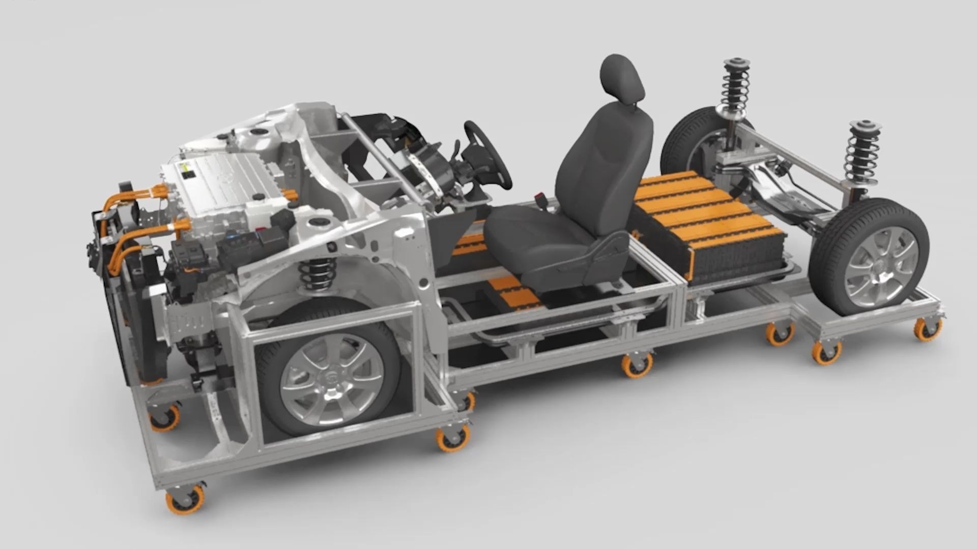 学汽修的学校2分钟教会你e5整车高压线路识别