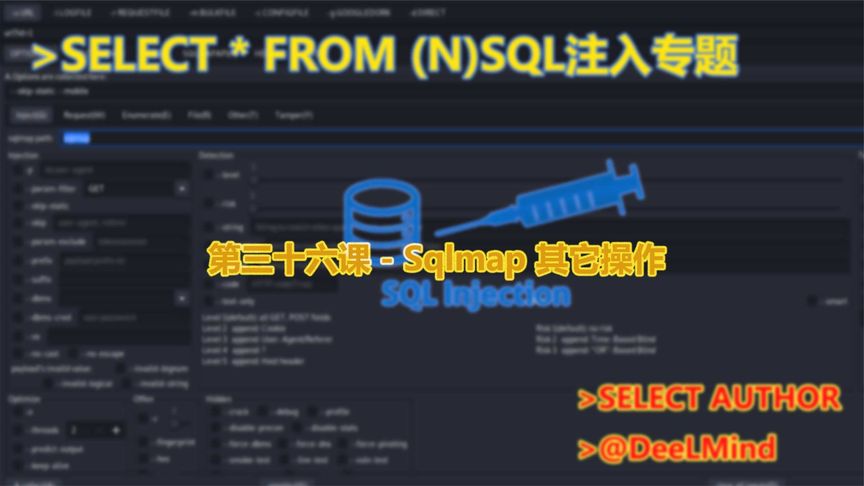 第三十六课 - Sqlmap 其它操作