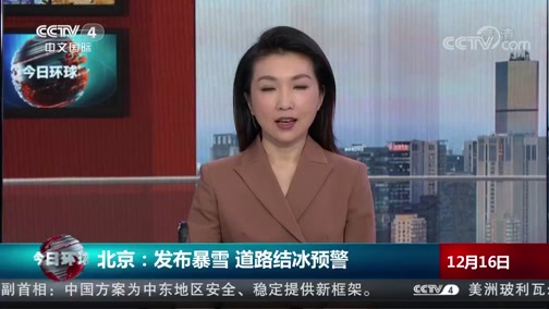 [今日环球]北京:发布暴雪 道路结冰预警