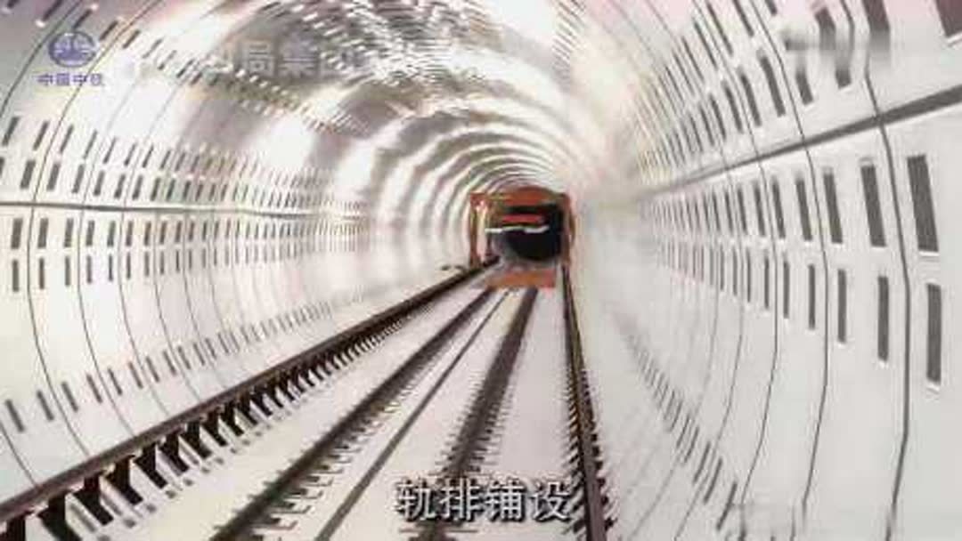「案例实操-施工视频」83 地铁铺轨施工动画(轨道工程)