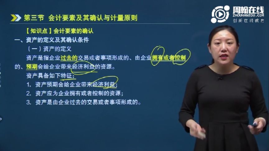 #周翰在线 资产的定义及其确认条件+例题 #中级会计#中级会计实务