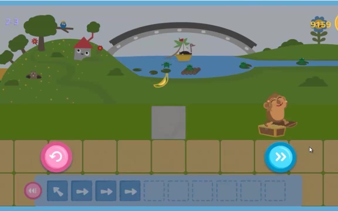 Hour Of Code 4-6岁 编程游戏 小猴子 通关视频