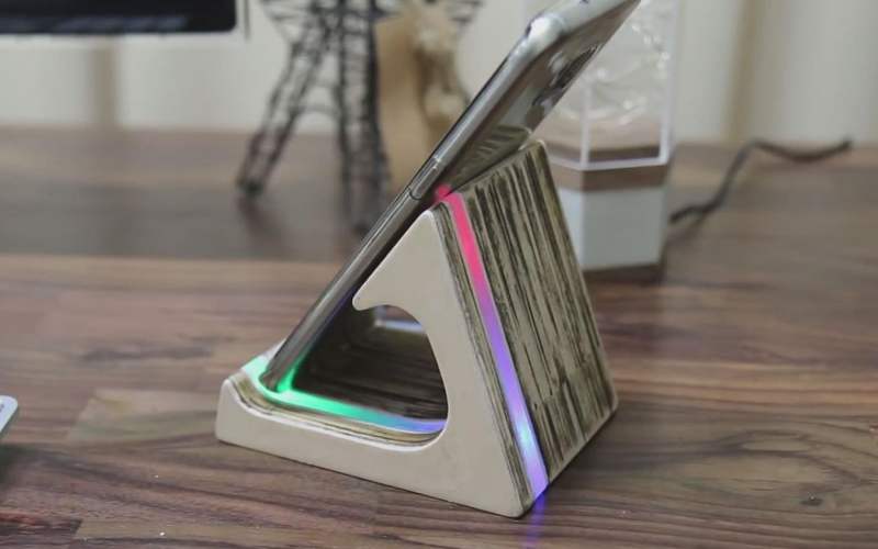 手巧!纯手工制作LED发光手机支架!