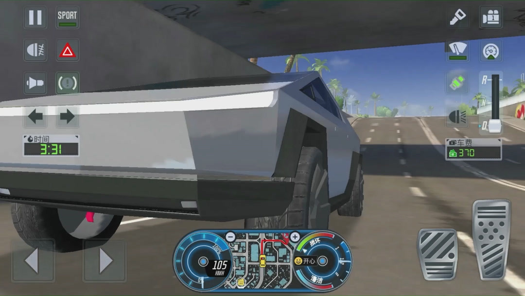 模拟出租车驾驶17——特斯拉皮卡