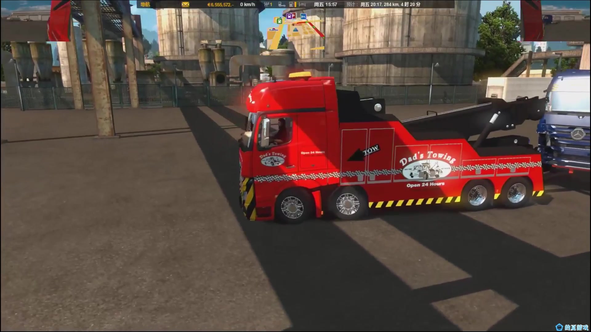 欧洲卡车模拟2,1.31版奔驰救援车,四种待救援车辆都有破损效果