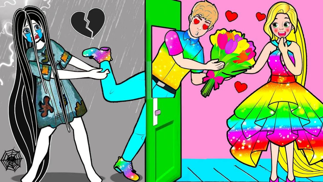 定格动画:小公主和王子谈恋爱,却遭到恶毒女嫉妒,背后偷偷下毒