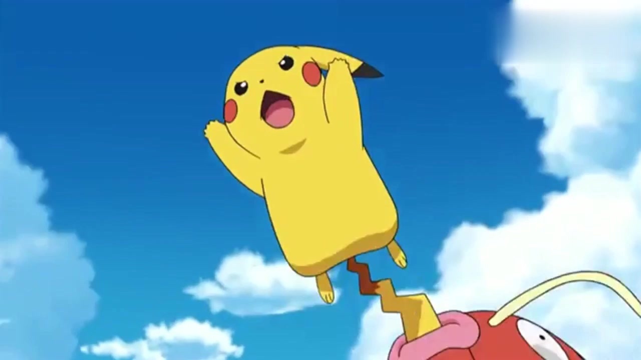 数码宝贝,皮卡丘竟用尾巴钓到了这个,太不可思议了!