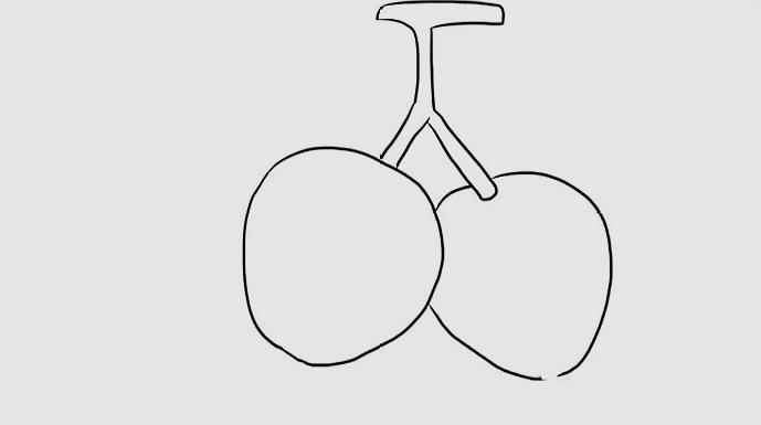 水果荔枝简笔画,适合幼儿园小朋友的简笔画