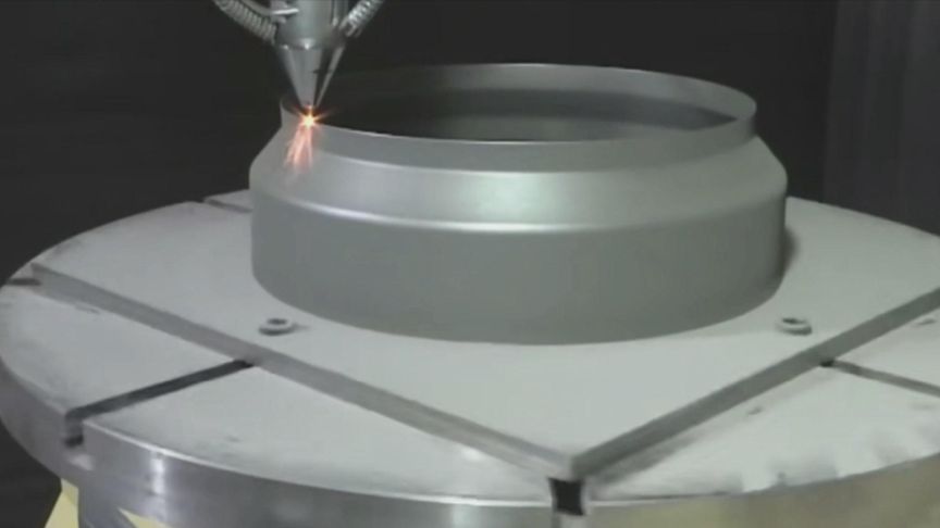 3D打印金属制造,激光金属沉积制作陶瓷毛坯一样打印金属部件