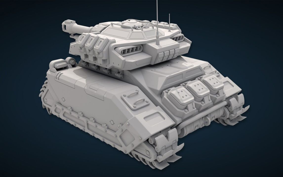 【3DMAX建模】Q版装甲战斗车“坦克”模型基础建模