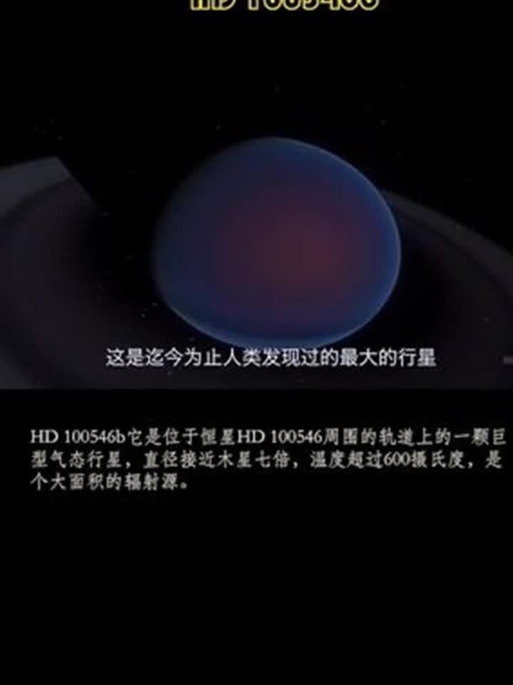 至今为止人类观察到宇宙中最大的行星