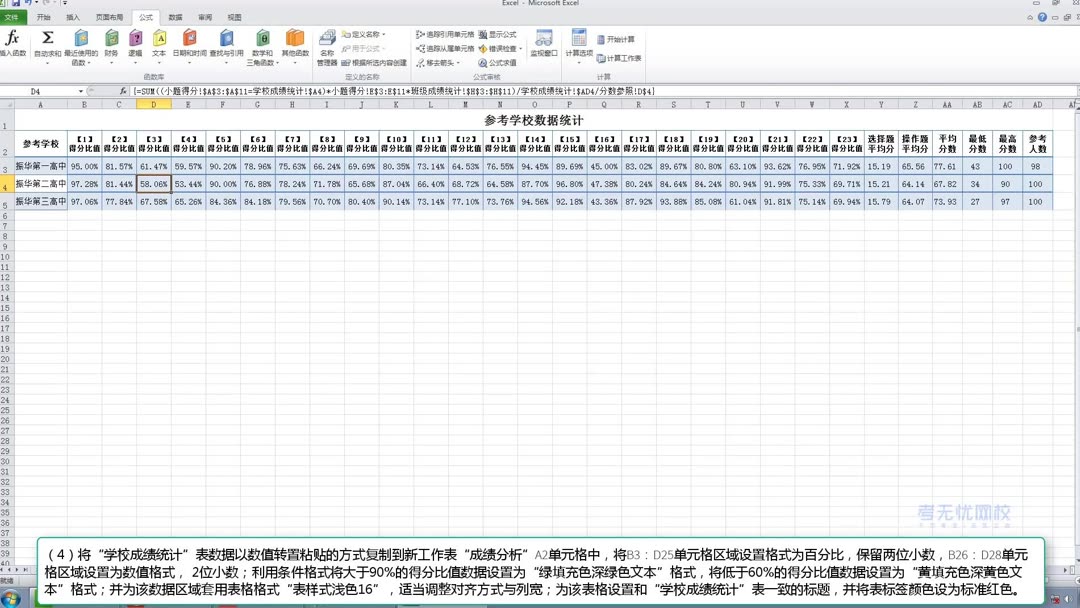 考无忧二级Office操作题_EXCEL13