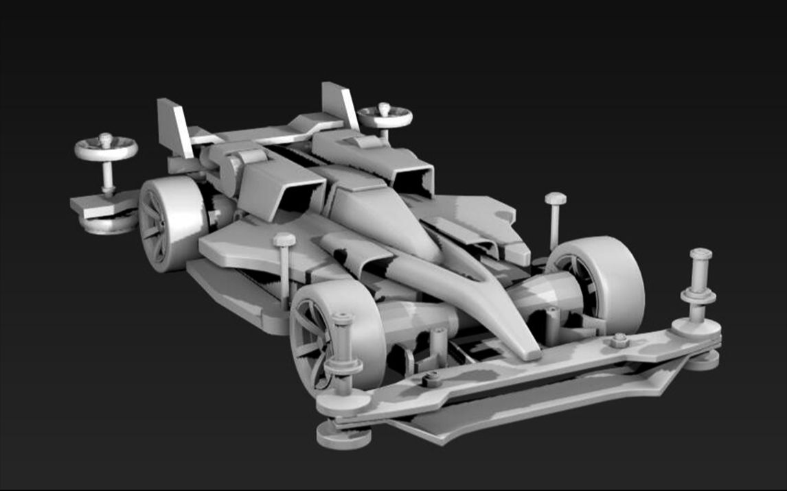 【3DMAX建模】从拉box开始制作一辆完整的四驱车,3dmax新手教程
