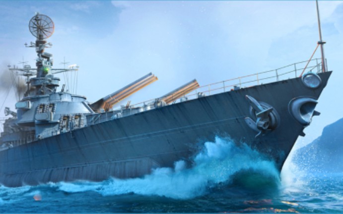 《战舰世界闪击战》美利坚重炮堡垒佛蒙特号11万伤实况局