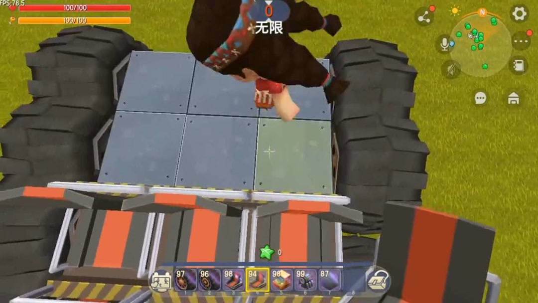 迷你世界:开车,欣然做出的小汽车四处蹦跶,怎么开不了?