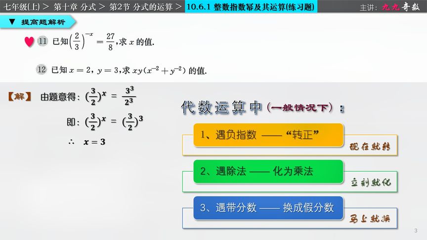 初一(上)数学《分式》10.6.2整数指数幂及其运算的知识点及小练习
