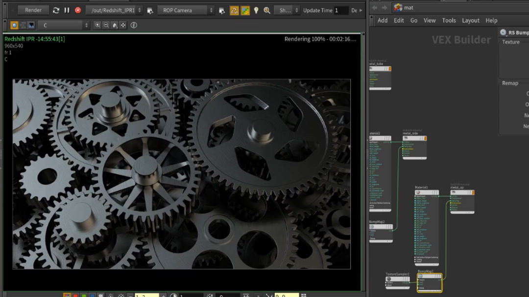 03.HOUDINI齿轮三丨HOUDINI齿轮动画制作教程丨影视动画片头教程