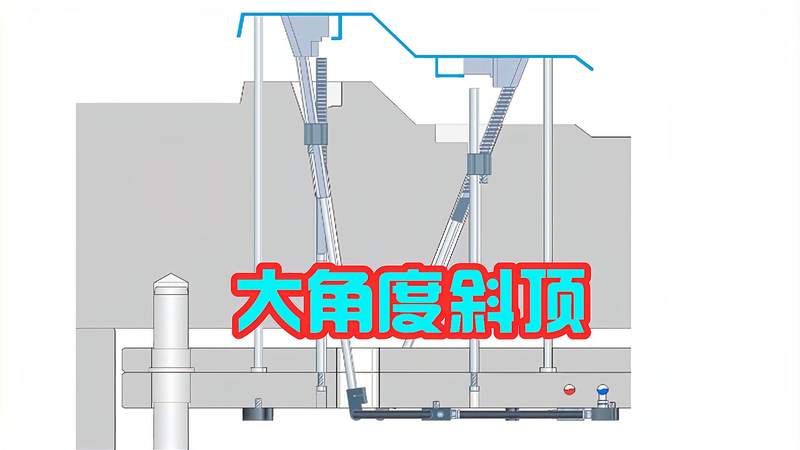 揭秘大角度斜顶设计思维,斜顶里面还可以设计水路,结构省空间