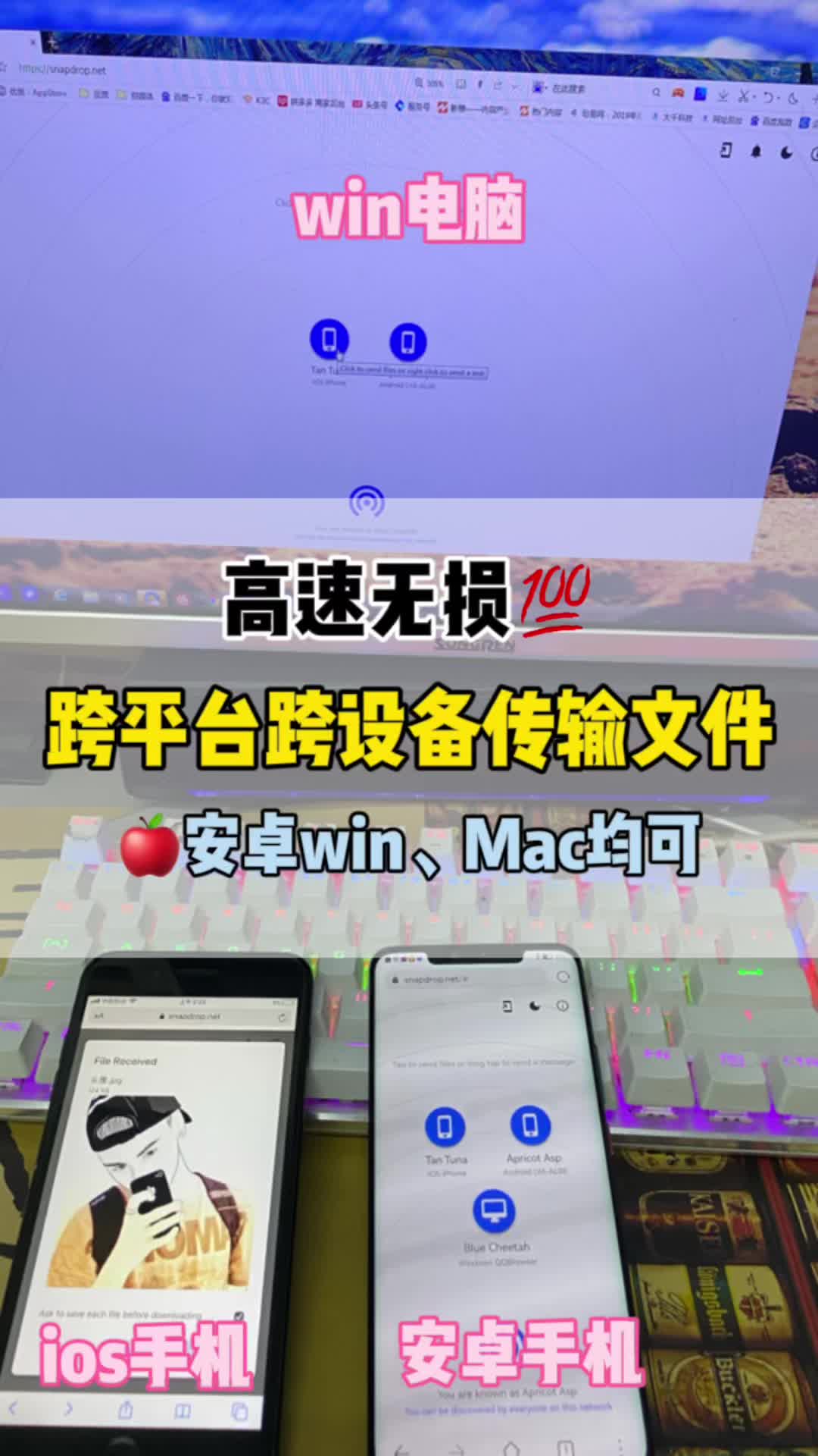如何跨平台跨设备无损高速传输文件?手机iPad电脑通用