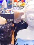超敬业!柳岩做特效妆倒模,脸上全部涂满石膏像个木乃伊