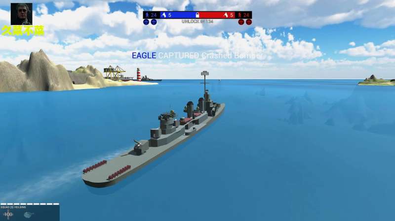 战地模拟器:敌人的战舰伤害好高,两发就把我方战舰击沉了