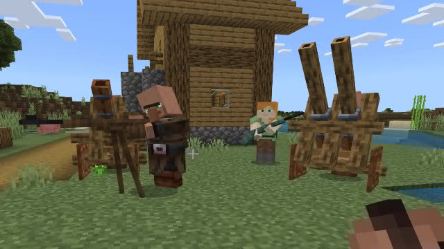 魔哒我的世界:村民拿起了武器对着我开枪,我招谁惹谁了