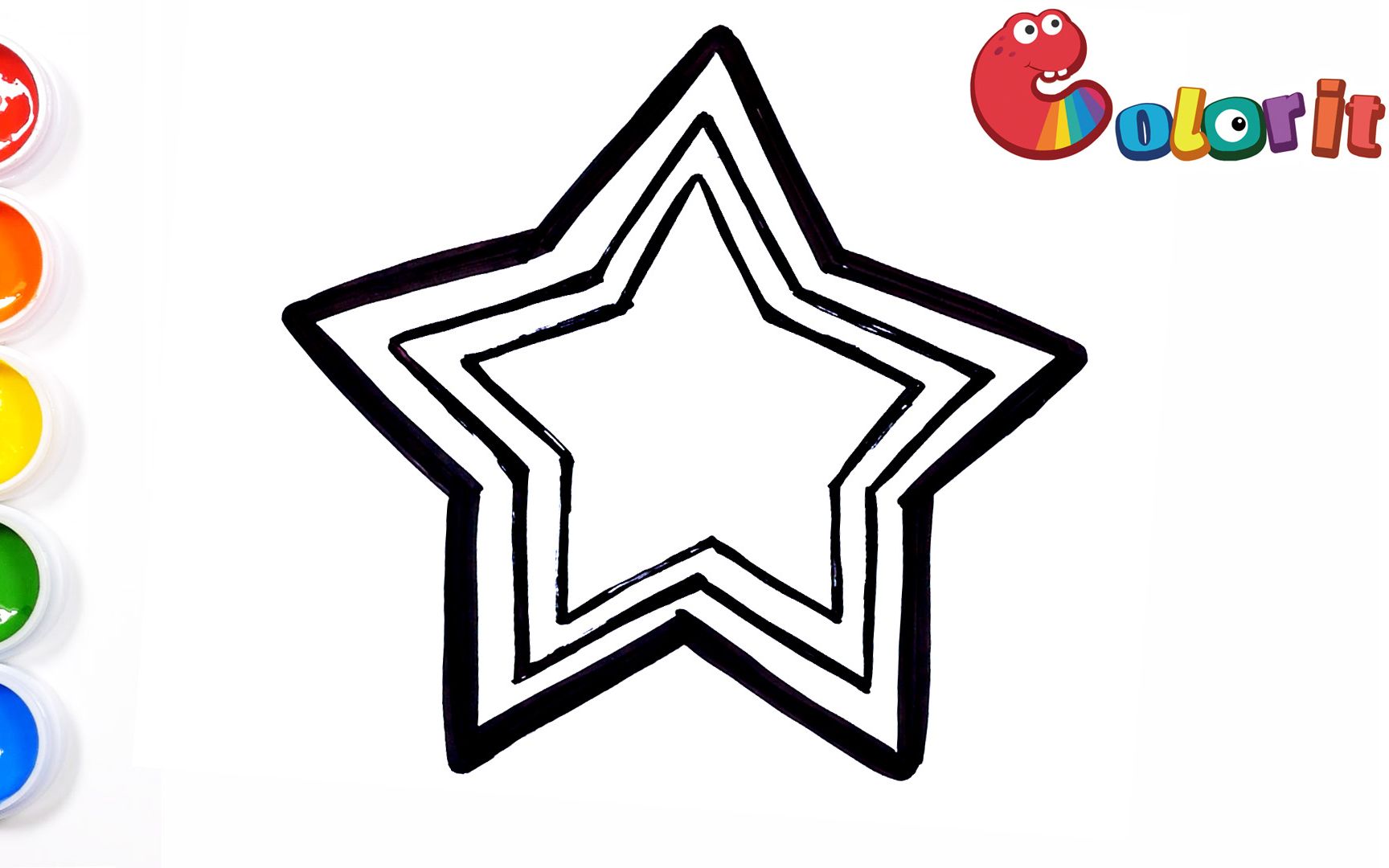 【简笔画】如何教孩子画简单的五角星