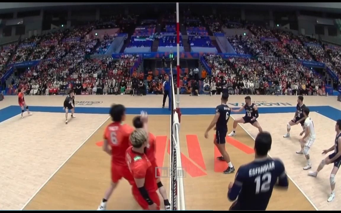 2023VNL男排-日本VS伊朗-第一局片段