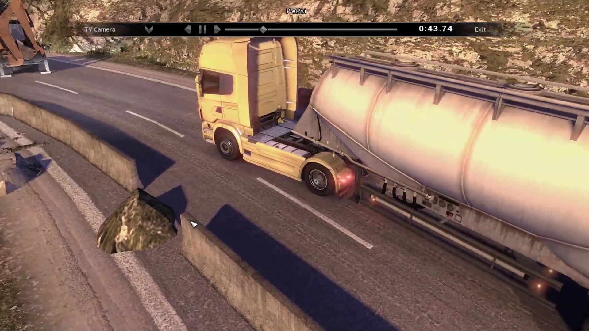 斯堪尼亚重卡模拟-C1多次挑战艰难关卡(许久没玩,技术生疏)