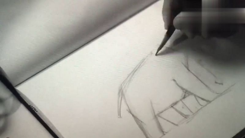 针管笔插画大象,一步一步画下去