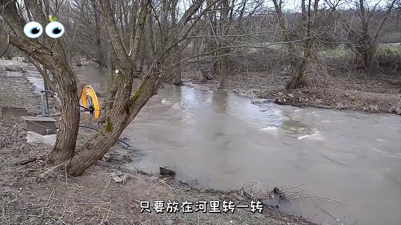 不可思议的水轮泵,为什么做水车要放4圈黄色管子