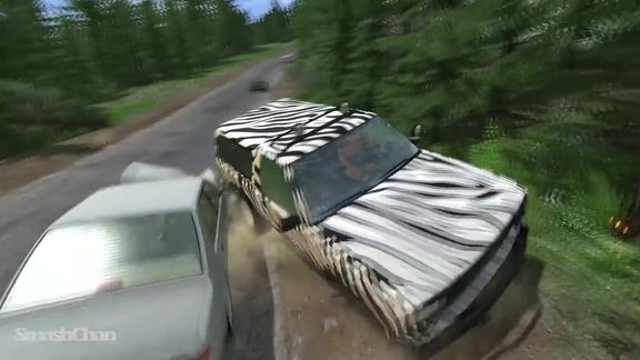 BeamNG:各种极端环境下的严重车祸碰撞过程