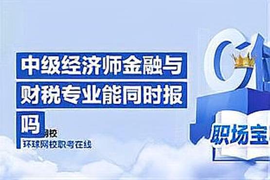 中级经济师金融与财税专业能同时报吗