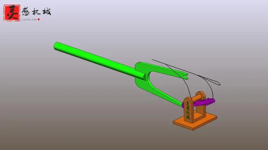 1种快速牵引穿线的线勾结构,应用非常广泛!