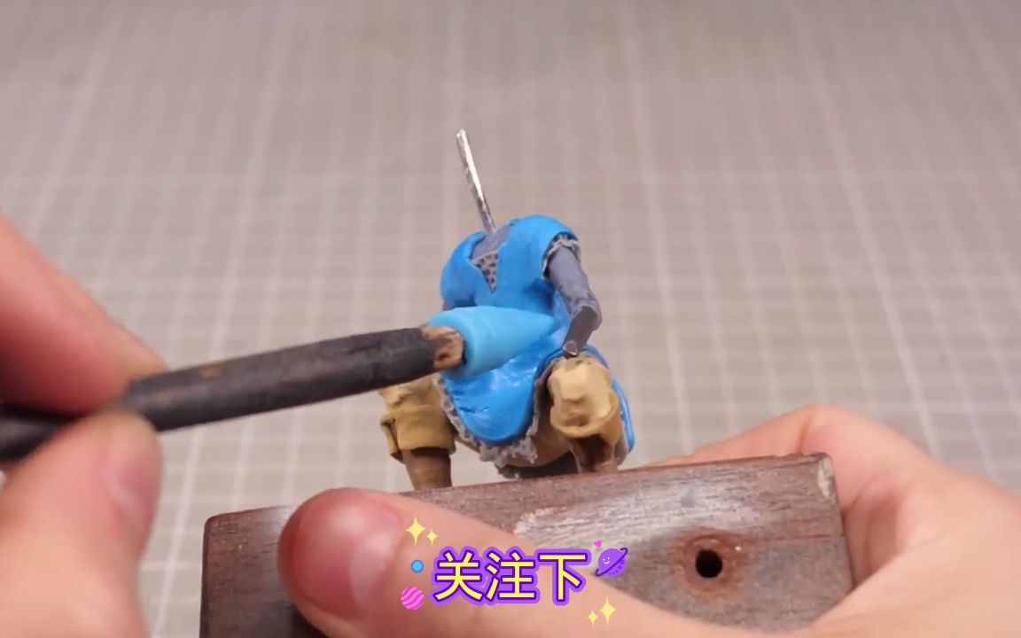 教你如何手工DIY制作 塞尔达传说 F4 弓箭林克手办 你会了吗