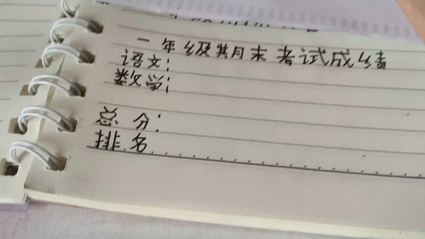 期末考试成绩来了!