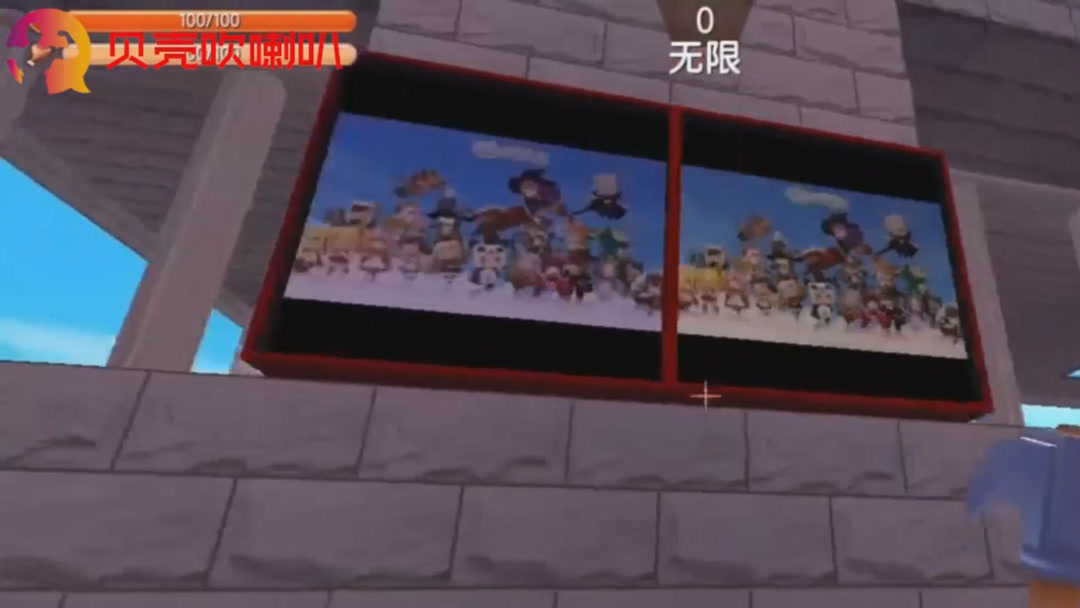 迷你世界:新款电视机制作教程,可以播放想看的动漫还能看电影!