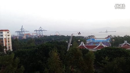 远眺侨博会演出现场