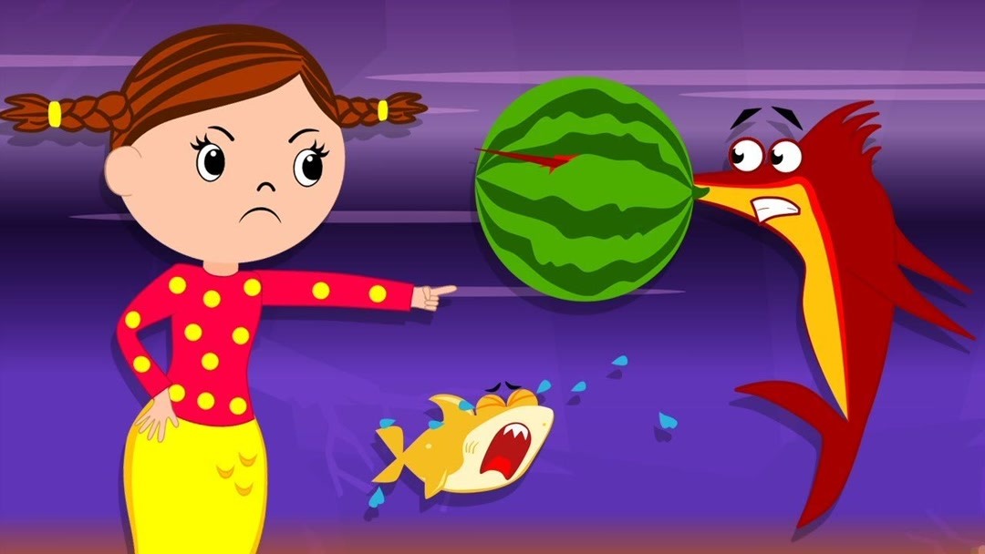 少儿卡通动画!运输船乱扔垃圾到海里!聪明的美美改造成回收船!