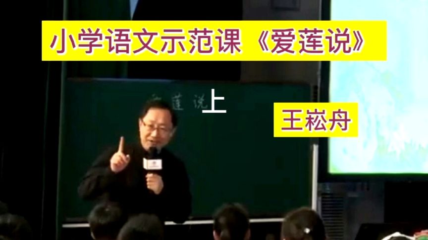 名师王崧舟小学语文示范课《爱莲说》上