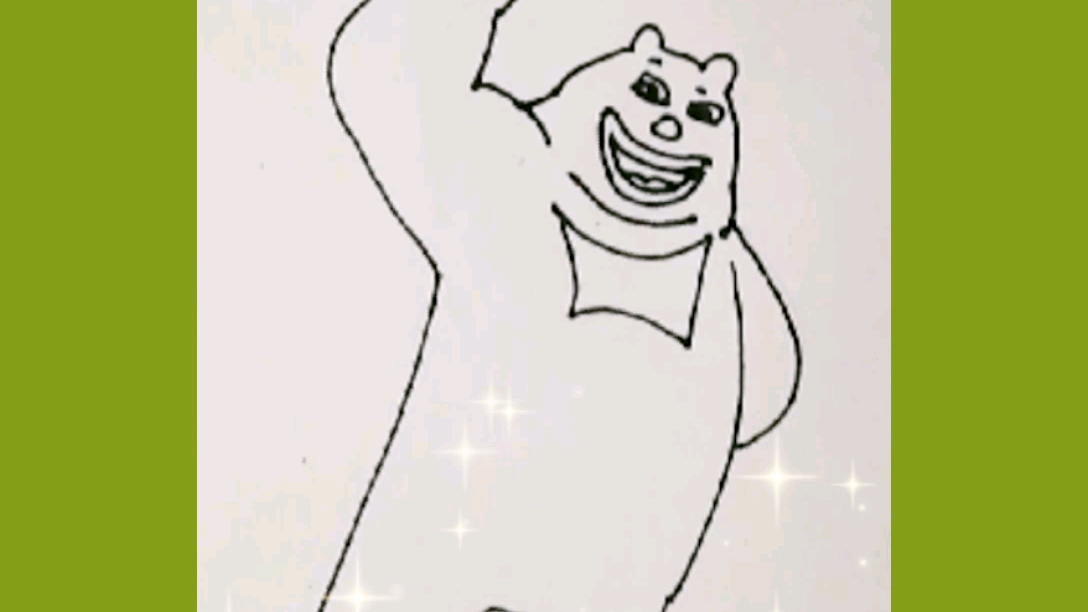 【简笔画】轻松学简笔画——猜猜这憨憨的是熊大还是熊二